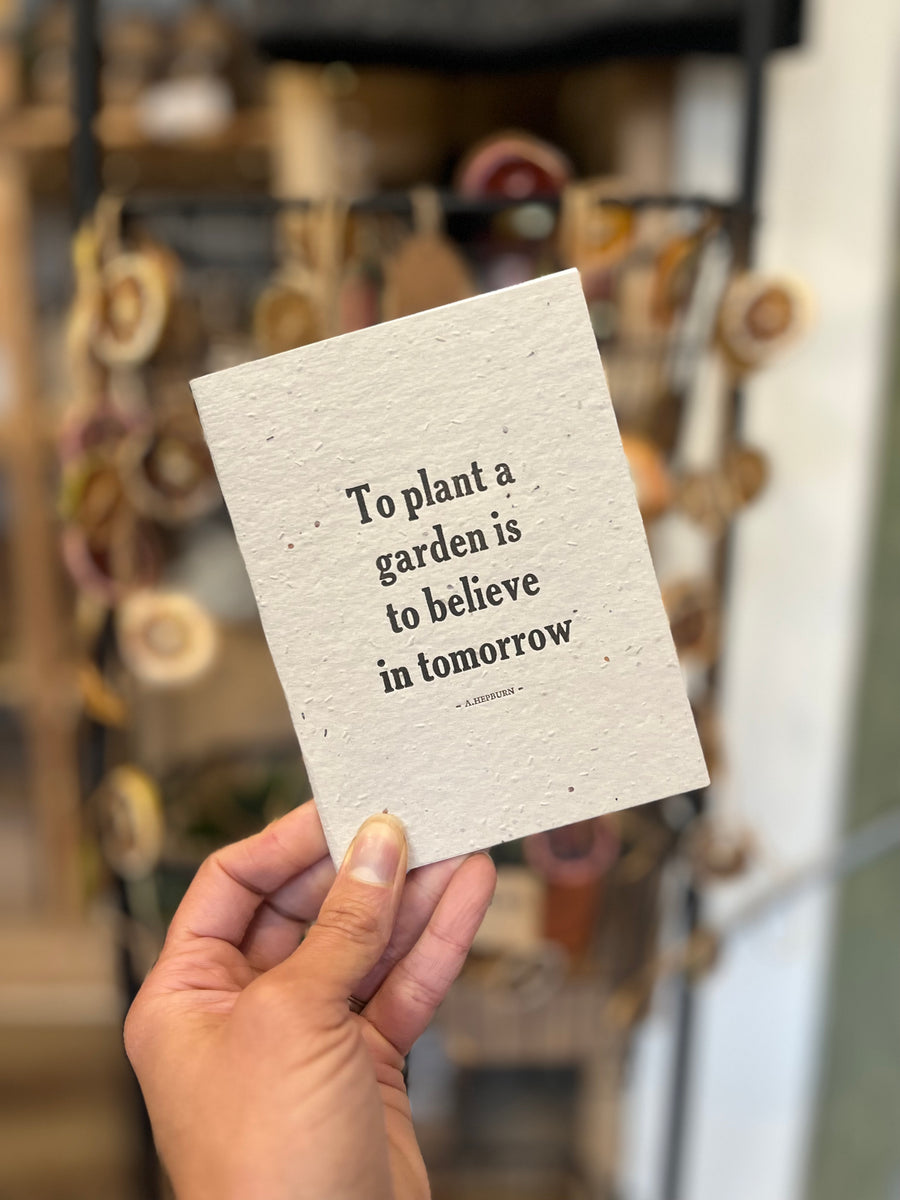 Seed Paper Notebook – Sage & Thistle Handmade Goods